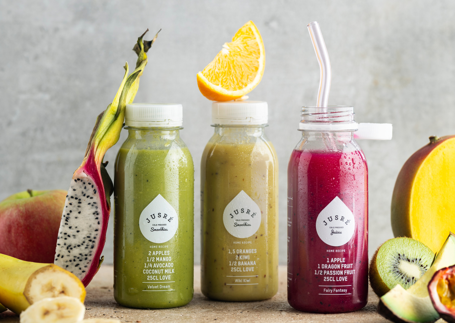 Cold-Pressed Juices & Smoothies | Verse sapjes & smoothies | JusRé